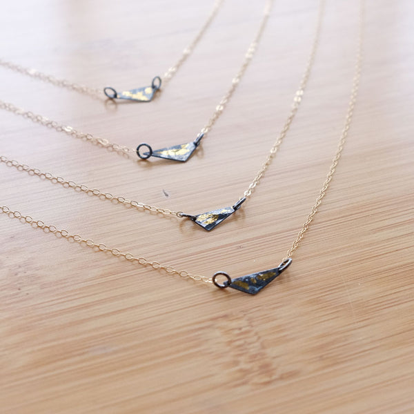 Gold Star Point Short Necklaces – Glass Sky Collection